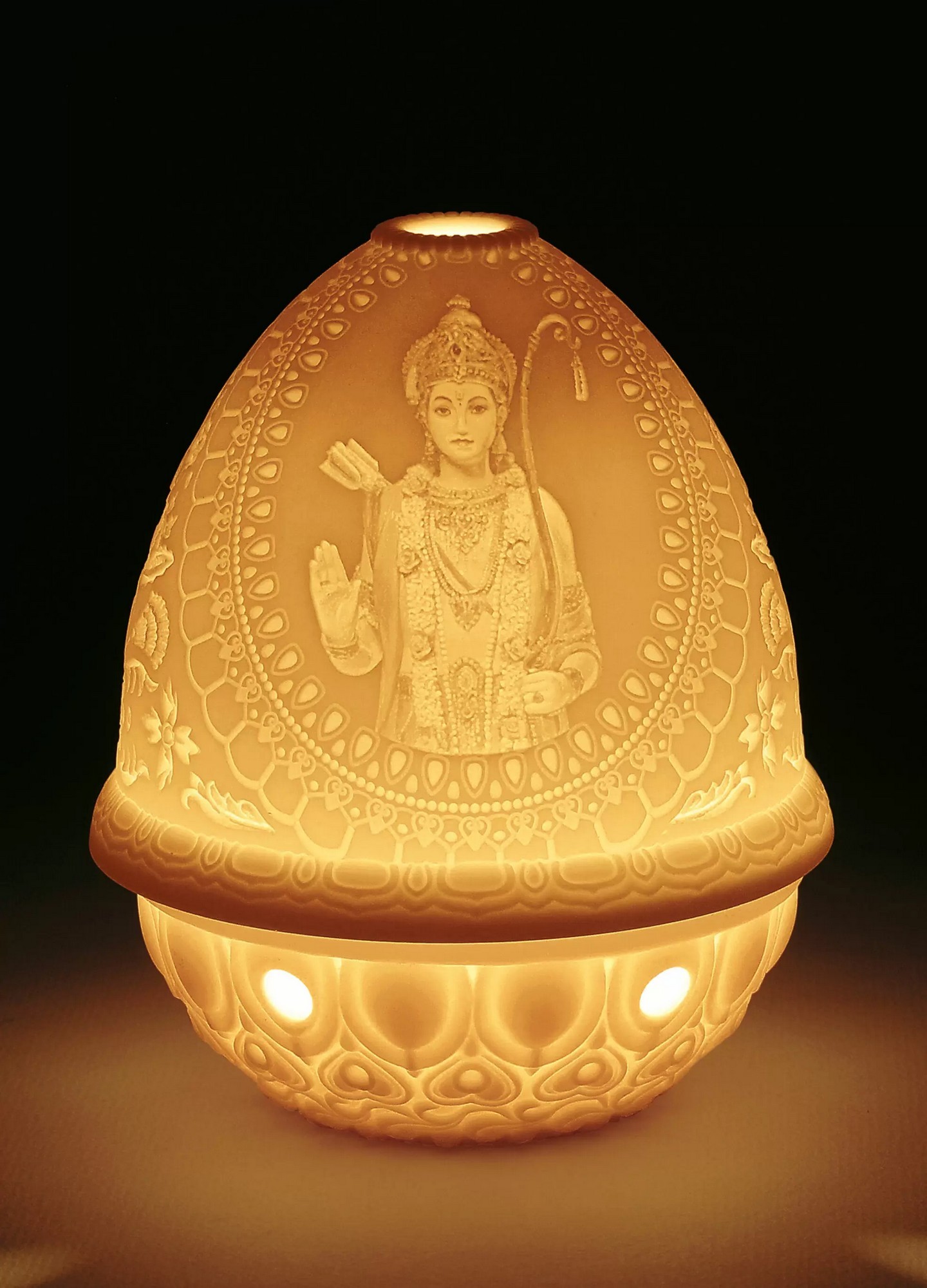 Lord Rama Lithophane. Rechargeable LED Art-Salon