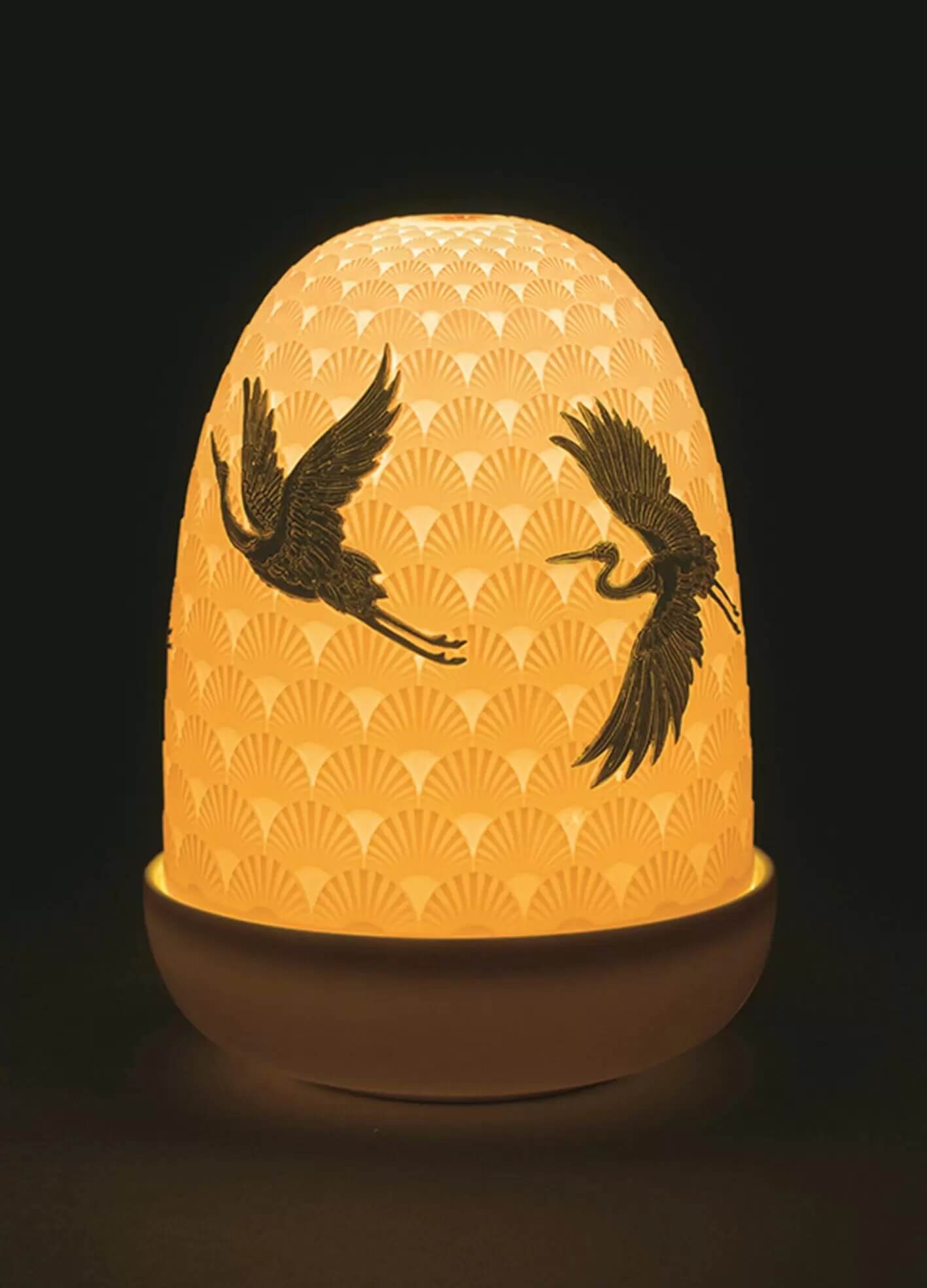 Cranes Dome Table Lamp Art-Salon